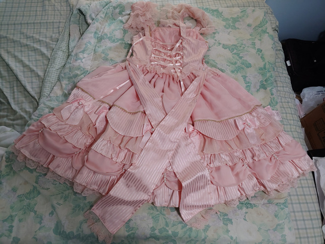 [Reserved for anna199124] Angelic Pretty - Rose Prima Jumperskirt, Pink ...