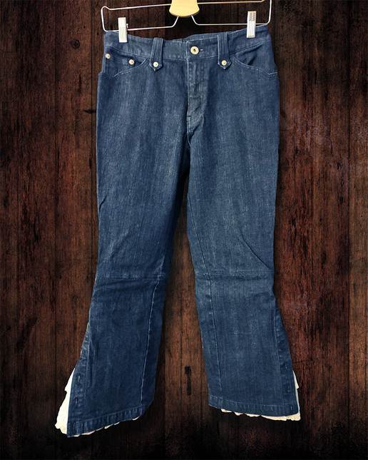 Flared Pink House Jeans with Frill - Pants and Shorts - Kei Market: Buy ...