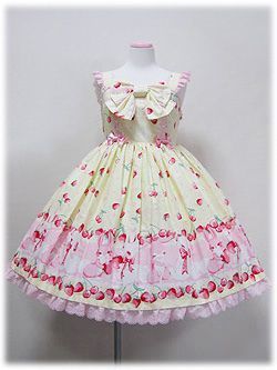 Cherry Berry Bunny JSK & KC set in Yellow - Jumperskirt - Lace Market ...
