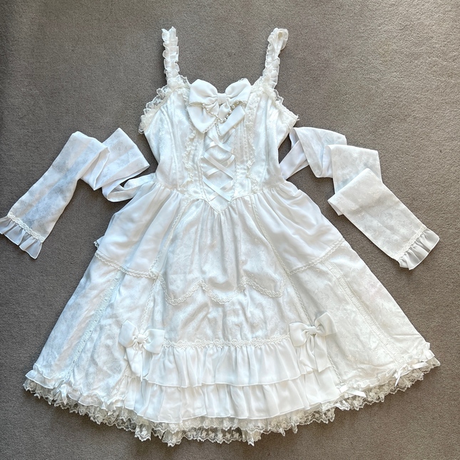 Angelic Pretty - Princess Victoria JSK in White - Dresses - Lace Market ...