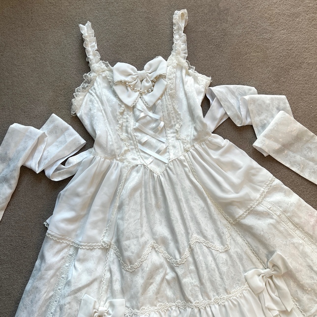 Angelic Pretty - Princess Victoria JSK in White - Dresses - Lace Market ...