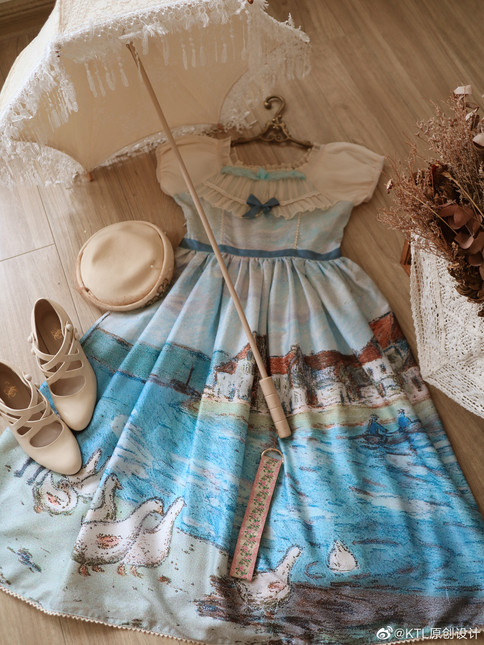 Summer White Goose OP ~ Kuma The Lamb - One Piece - Lace Market: Lolita ...