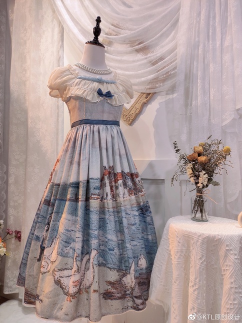 Summer White Goose OP ~ Kuma The Lamb - One Piece - Lace Market: Lolita ...