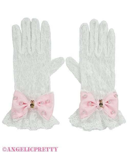 (NEW) Angelic Pretty Lyrical Lace Gloves in Pink - Gloves and Wristwear ...