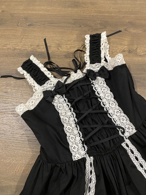 Bodyline l348 JSK black & white - Jumperskirt - Lace Market: Lolita ...
