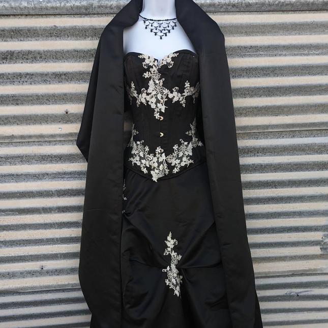 Gothic Ball Gown Corset Dress Wedding Prom Dress - ONE OF A KIND ...