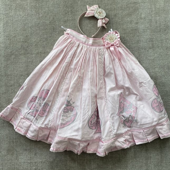 Angelic Pretty Glitter Playing Cards skirt + headbow - Dresses - Lace ...