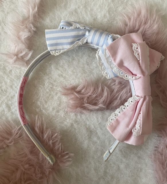 Angelic Pretty Chest Switching Striped JSK + KC Set - Dresses - Lace ...