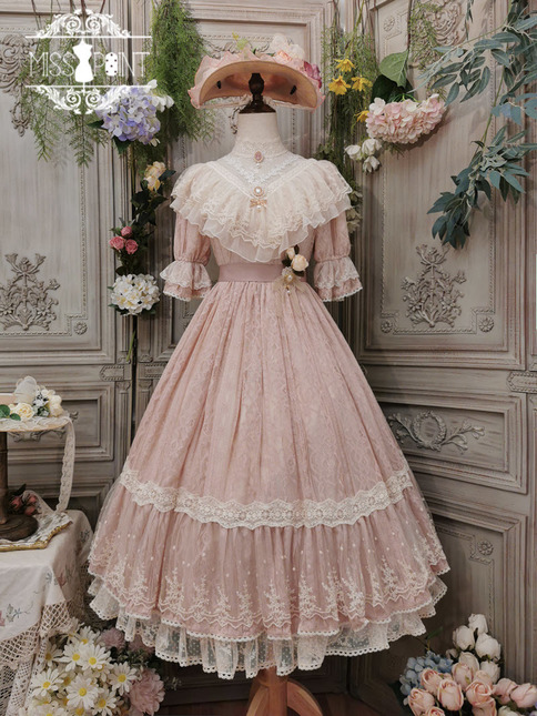 Miss Point -Banksiae and Rose- Short Sleeves Lolita OP Dress - One ...