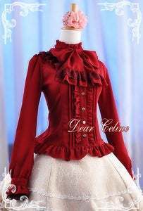 Dear Celine Poet of Spring Blouse - Red - Blouses - Lace Market: Lolita ...