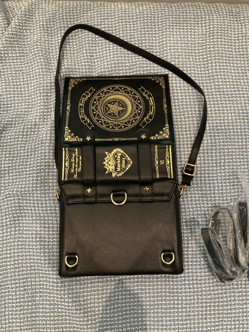 2-Way Black Grimoire Bag (Morning Glory) - Bags and Purses - Lace ...
