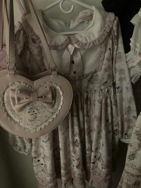 Set: Angelic Pretty Marie purse & OP set / Kiss Me Cat OP - Dresses ...