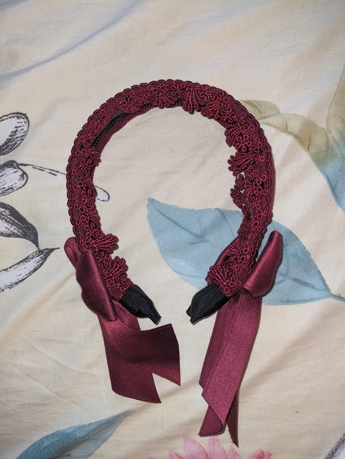Innocent World Maroon Headband - Hair Accessories - Lace Market: Lolita ...