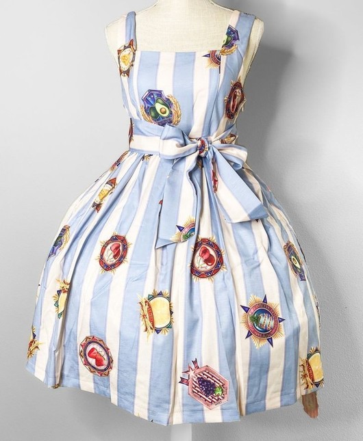 To Alice Fruit Emblem JSK sax ivory size 1 - Jumperskirt - Lace Market ...