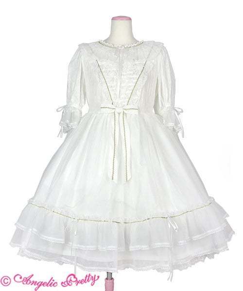 Angelic Pretty - Angelic Melody White OP - One Piece - Lace Market ...