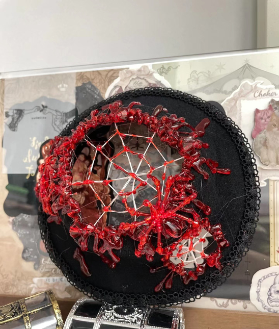 Gothic lolita spider blood tiara - Hair Accessories - Lace Market ...