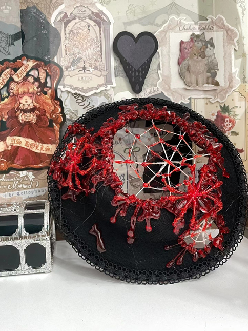 Gothic lolita spider blood tiara - Hair Accessories - Lace Market ...