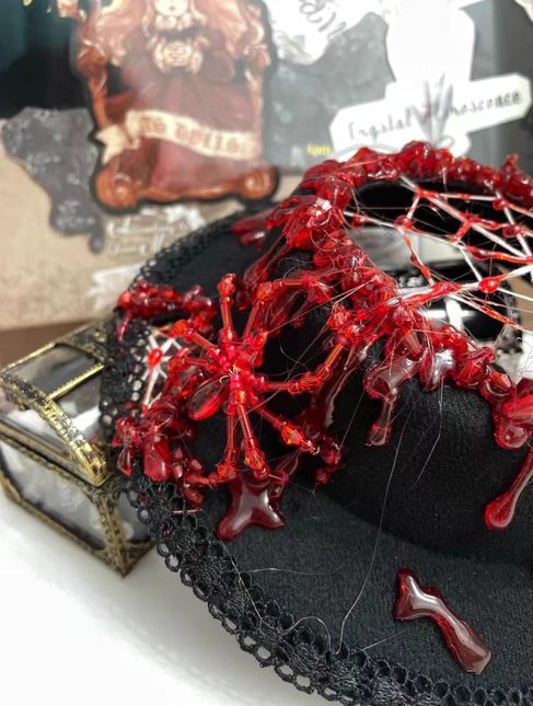 Gothic lolita spider blood tiara - Hair Accessories - Lace Market ...