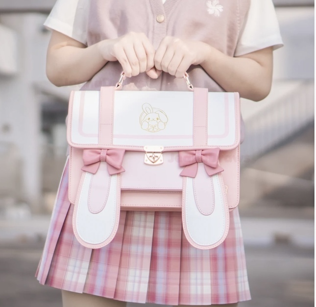 Versatile Pink bunny bag with removable ears - Bags and Purses - Lace ...