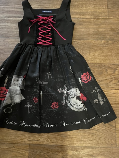 Moi Meme Moitie Alchemy Print Lace Up JSK in Red - Dresses - Lace ...