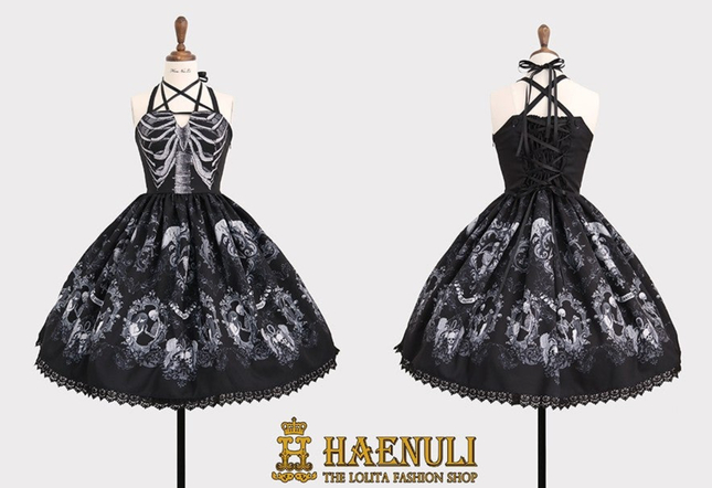 Haenuli The Story You Don’t Know JSK 2 in Black - Jumperskirt - Lace ...