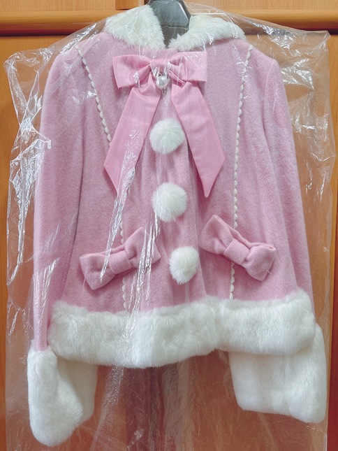 Angelic pretty princess cat coat pink - Coats - Lace Market: Lolita ...
