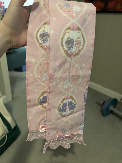 Angelic Pretty Dolly Cat OP in Pink w/Headbow and Socks (Missing Brooch ...