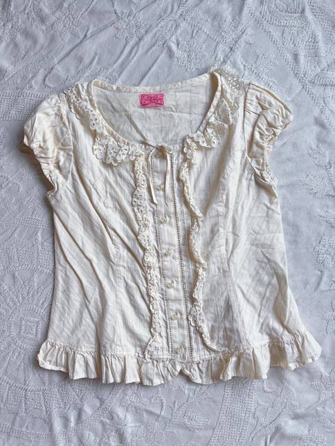 Angelic Pretty Pale Yellow Blouse - Tops - Lace Market: Lolita Fashion ...