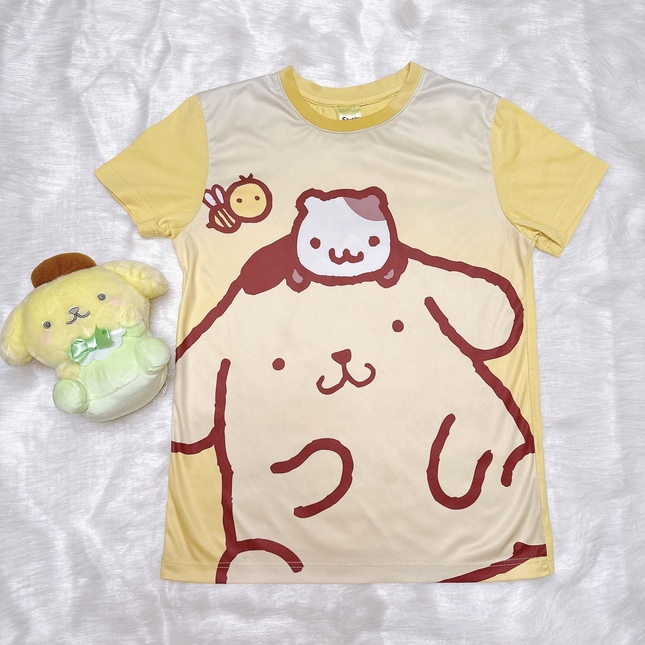 Sanrio Pompompurin and muffin t-shirt tee - Tops - Kei Market: Buy and ...