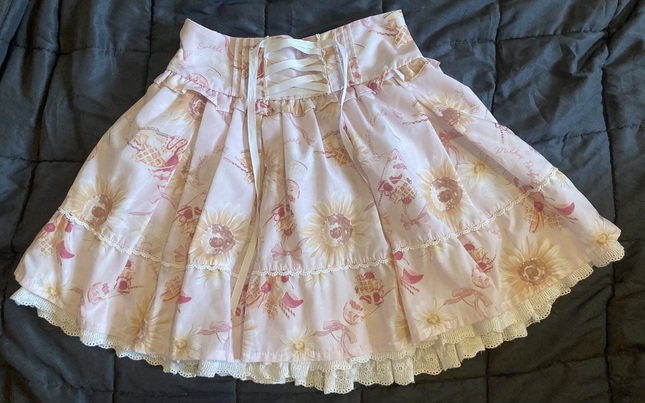 (Free US Shipping) Pink Liz Lisa Parfait and Sunflowers Skirt - Skirts ...