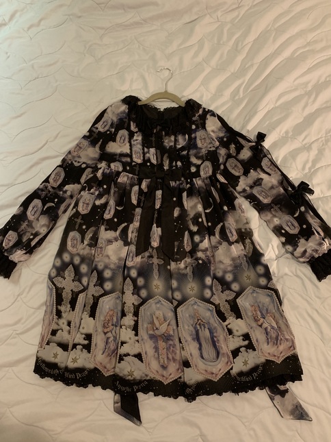 Angelic pretty Cecilia cross OP black *price lowered **urgent sale ...