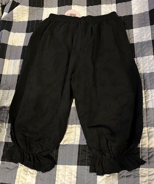 NWT Long Black Cotton Bloomers - Sakurada Fawn Size Large - Bloomers ...