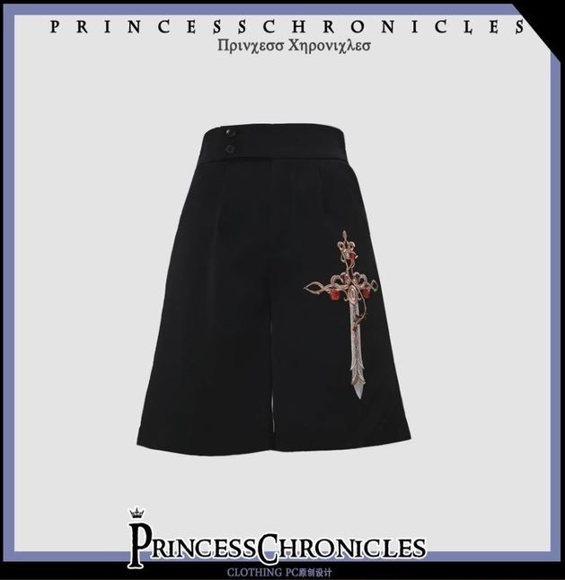 Princess Chronicles -Night Command-Embroidery Shorts - Pants and Shorts ...