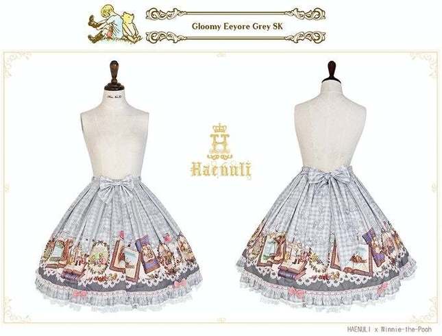 Haenuli Winnie the Pooh Skirt in Eeyore Grey - Skirts - Lace Market ...
