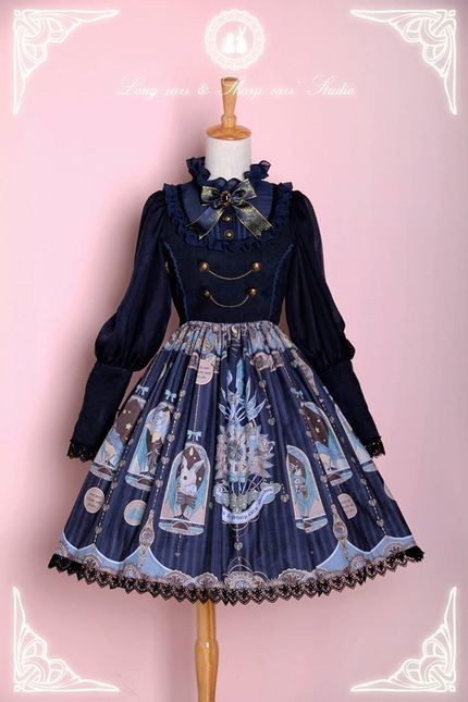 Long ears&Sharp ears Museum of Fairy OP in Dark Blue - One Piece - Lace ...