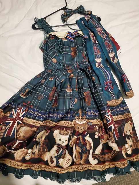AP British Bear Full Set (JSK + Tights + Headbow) - Dresses - Lace ...