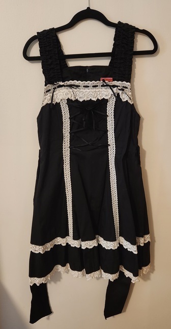 Baby old school black x white JSK - Jumperskirt - Lace Market: Lolita ...