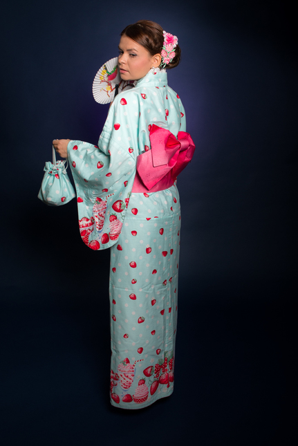 Angelic pretty yukata Set Milky Berry Set - One Piece - Lace Market ...