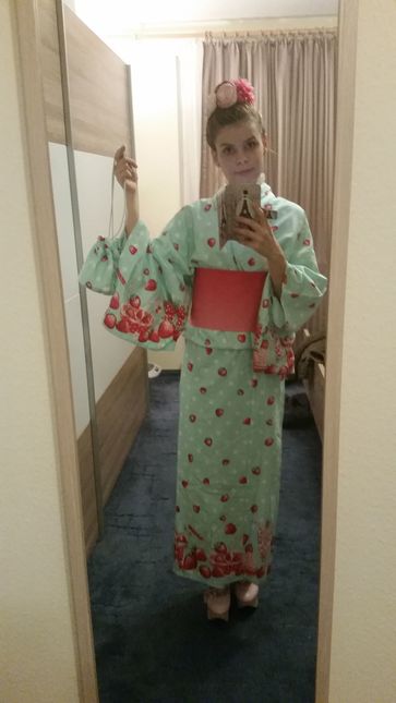 Angelic pretty yukata Set Milky Berry Set - One Piece - Lace Market ...