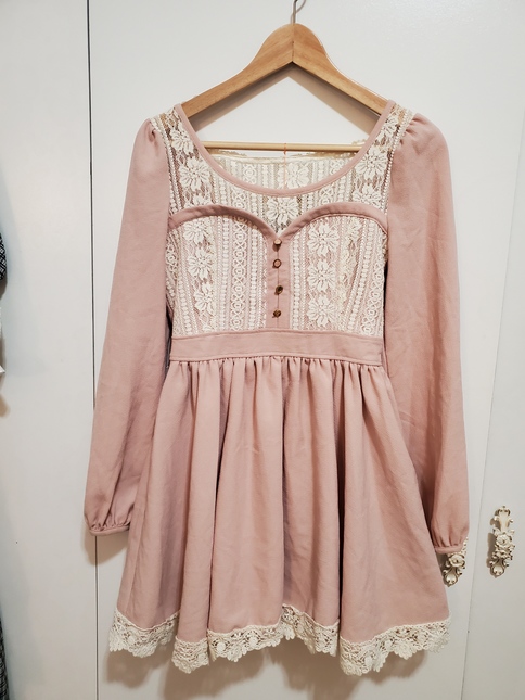 Liz Lisa Pink Long Sleeve Dress - Sleeved/OP - Kei Market: Buy and Sell ...