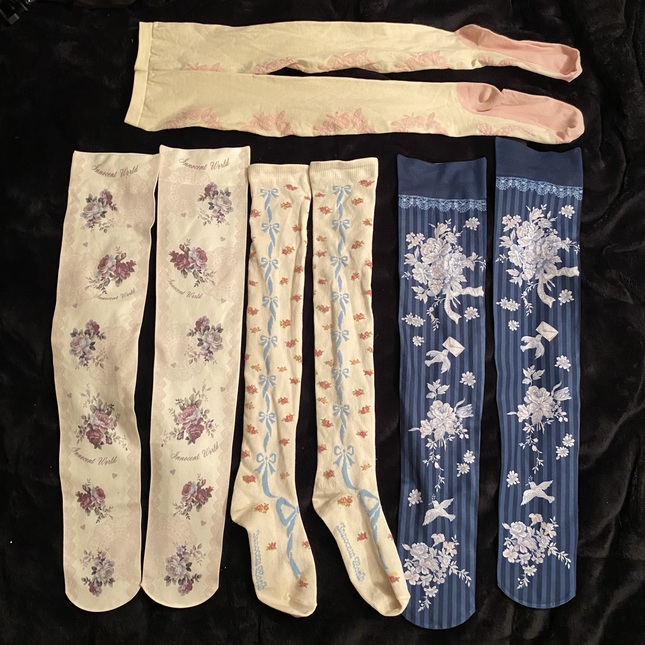 Classic Lolita VM/IW sock lot - Socks and Tights - Lace Market: Lolita ...