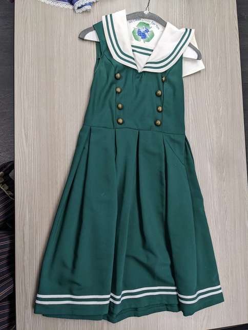 Bodyline Sailor OP/JSK in Green - One Piece - Lace Market: Lolita ...