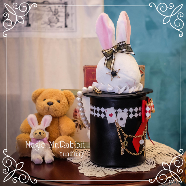 Yuni Fairy Magic Mr Rabbit Red Black - Bags and Purses - Lace Market: Lolita Fashion Sales