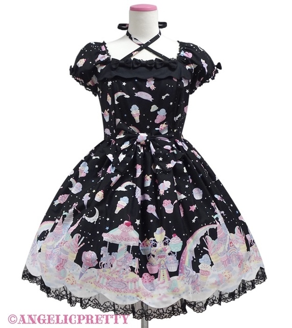 NWT MTO Angelic Pretty Milky Planet One Piece - Dresses - Lace Market ...