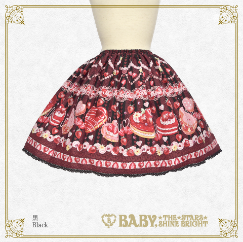 DOKI DOKI ♡ STRAWBERRY MAGIC Skirt Black + Extras reserved for Jayden ...