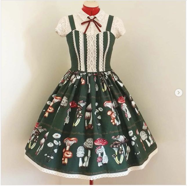 Lily of the Valley Mycologist's Notebook JSK - plus size - Jumperskirt ...