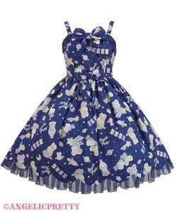 NWT Angelic Pretty Space Toys JSK navy - Dresses - Lace Market: Lolita ...