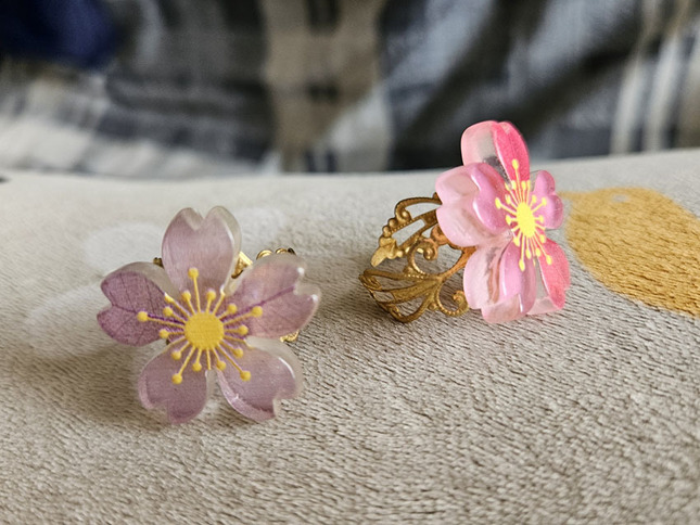 Sweet Mildred - sakura ring set - Rings - Lace Market: Lolita Fashion Sales