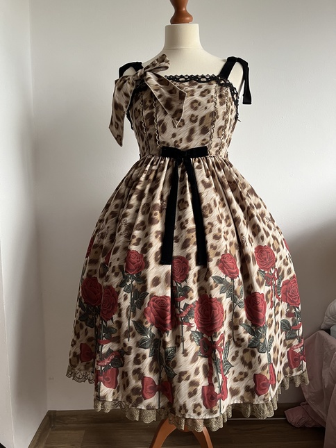 Rebecca Leopard JSK -+ hair clip - Jumperskirt - Lace Market: Lolita ...