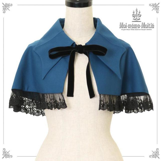 Moi Meme Moitie Bat Collar Cape - teal - Capes - Lace Market: Lolita ...